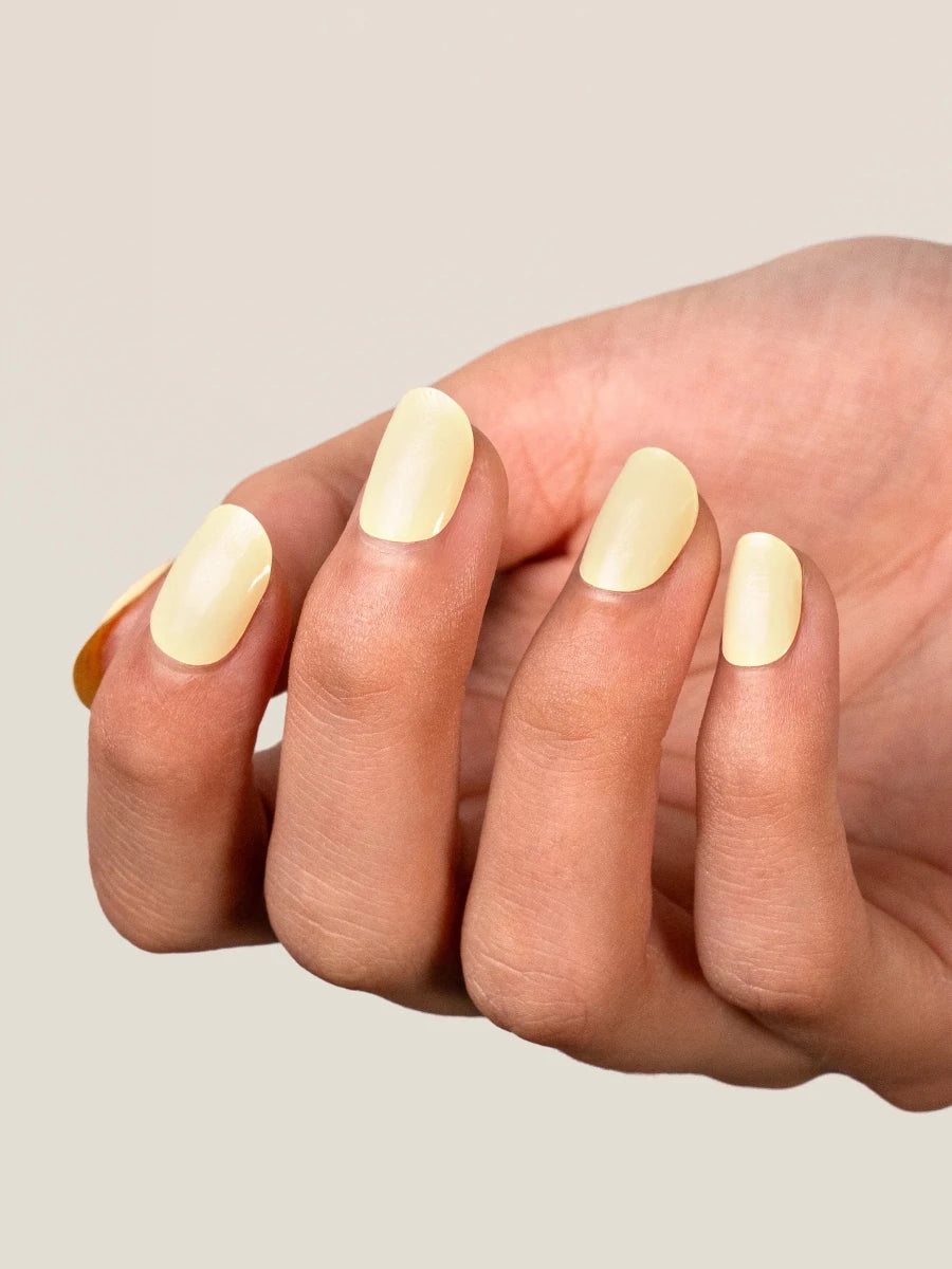 heyhae Semi-Cured Gel Nails – Pastel Yellow | Butter Me Up – Heyhae